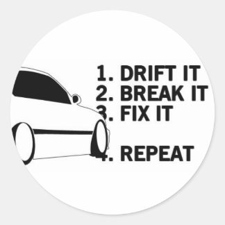 Drifting Stickers | Zazzle
