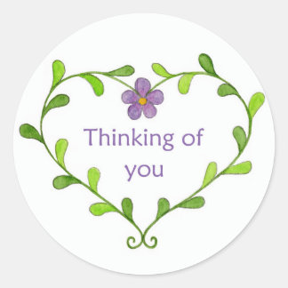 Thinking Of You Stickers | Zazzle