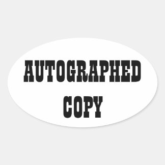 Signed By Author Stickers | Zazzle