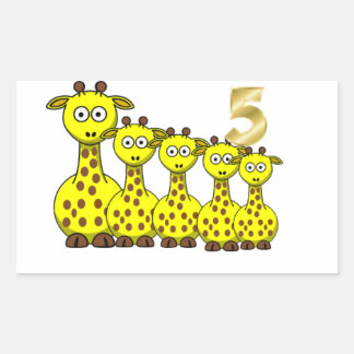 Number 5 Stickers | Zazzle