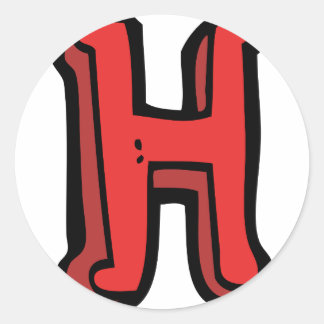 Letter H Stickers | Zazzle