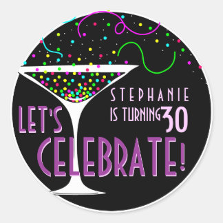 30th Birthday Stickers | Zazzle