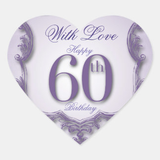 60th Birthday Stickers | Zazzle