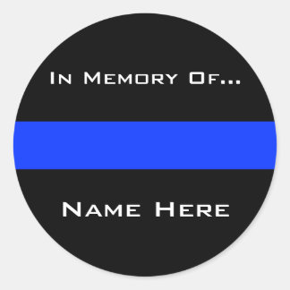 Thin Blue Line Stickers | Zazzle