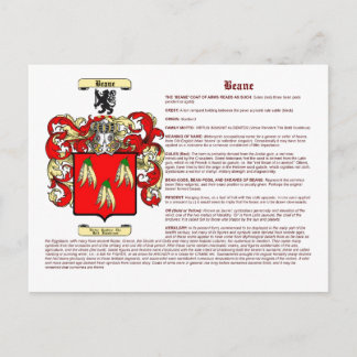Bean Family Crest Gifts on Zazzle
