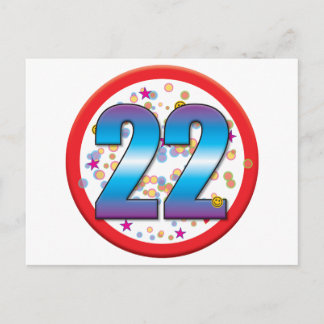 22nd Birthday Cards - Invitations, Greeting & Photo Cards | Zazzle