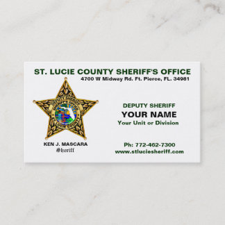 Sheriff Business Cards & Templates | Zazzle