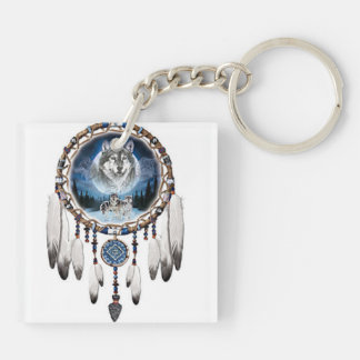 Wolf Keychains | Zazzle