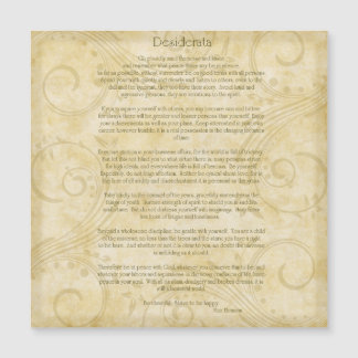 Desiderata Cards - Invitations, Greeting & Photo Cards | Zazzle
