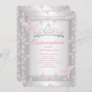 Butterfly Quinceanera Invitations & Announcements | Zazzle