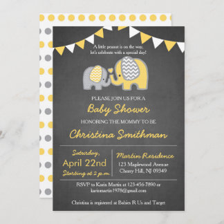 Yellow Baby Shower Invitations & Announcements | Zazzle