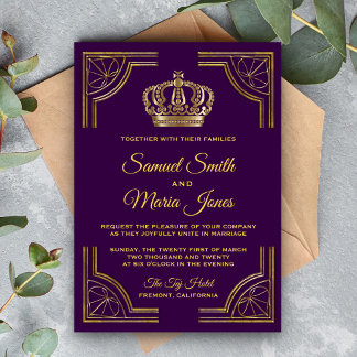 King And Queen Invitations & Announcements | Zazzle