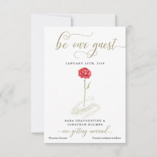 Be Our Guest Invitations & Announcements | Zazzle