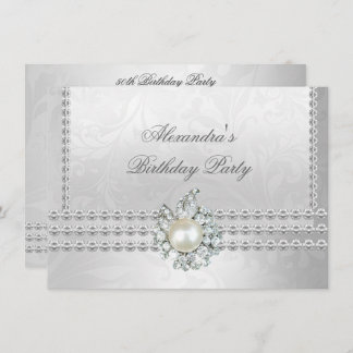 Diamonds And Pearls Invitations & Announcements | Zazzle