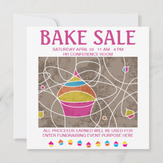 Bake Sale Invitations & Announcements | Zazzle