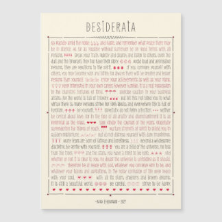 Desiderata Cards | Zazzle