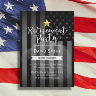 Military Retirement Invitations & Announcements | Zazzle