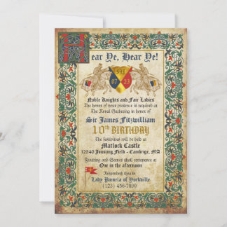 Medieval Invitations & Announcements | Zazzle