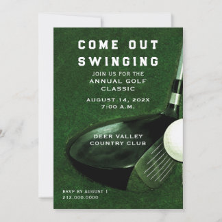 Golf Tournament Invitations & Announcements | Zazzle
