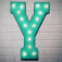 Custom 21" Turquoise Letter "Y" Vintage Marquee Si | Zazzle.com