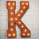Custom 21" Rust Letter "K" Vintage Marquee Signs | Zazzle.com