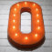Custom 21" Orange Letter "O" Vintage Marquee Signs | Zazzle.com