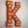 Custom 21" Rust Letter "K" Vintage Marquee Signs | Zazzle.com