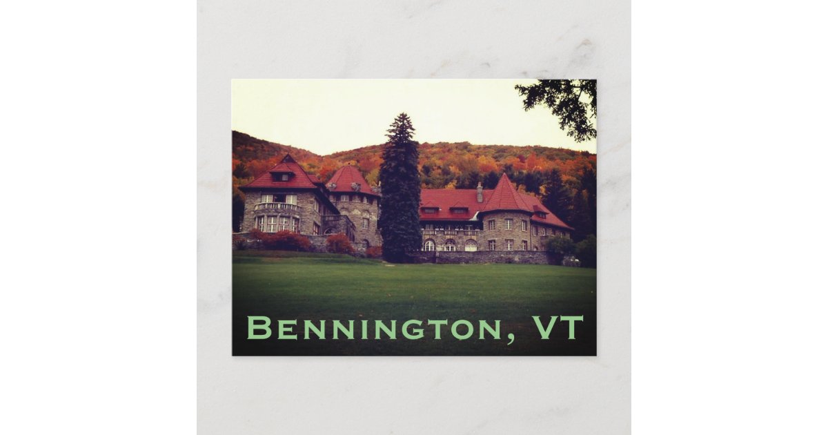 SVC, Bennington, VT Estate - Mount Anthony Postcard | Zazzle