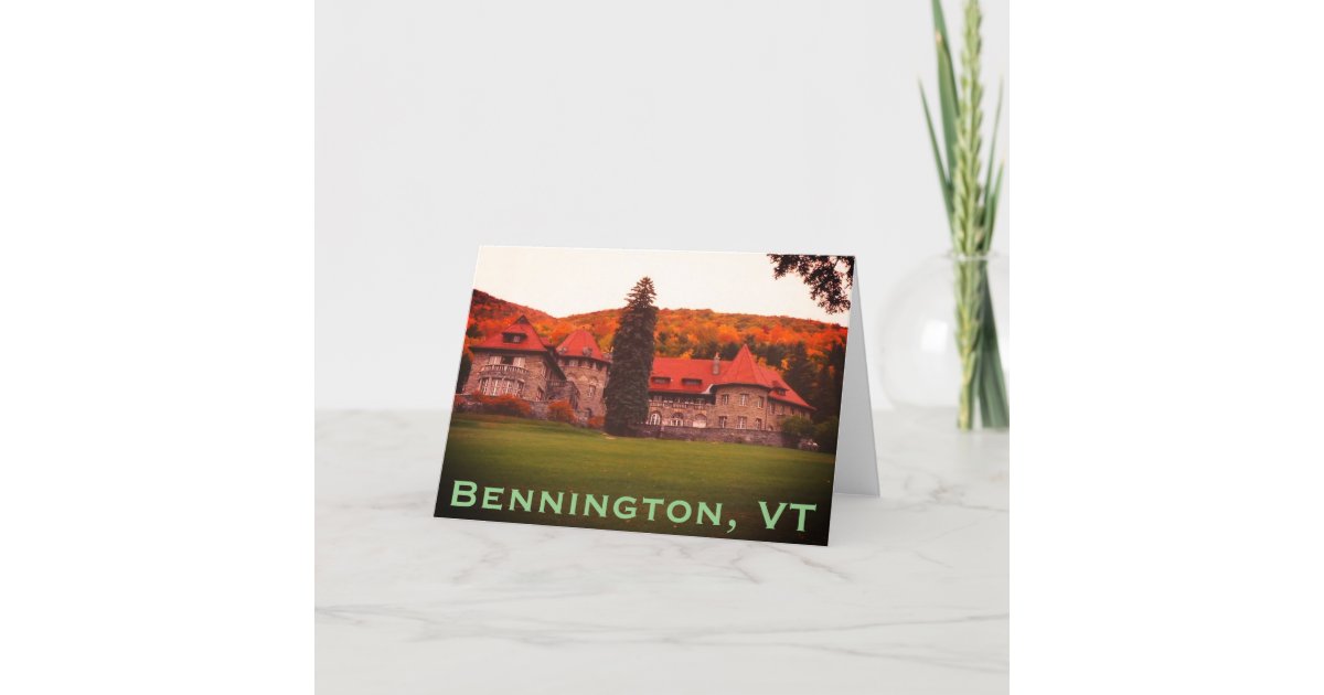 SVC, Bennington, VT Estate - Mount Anthony Thank You Card | Zazzle