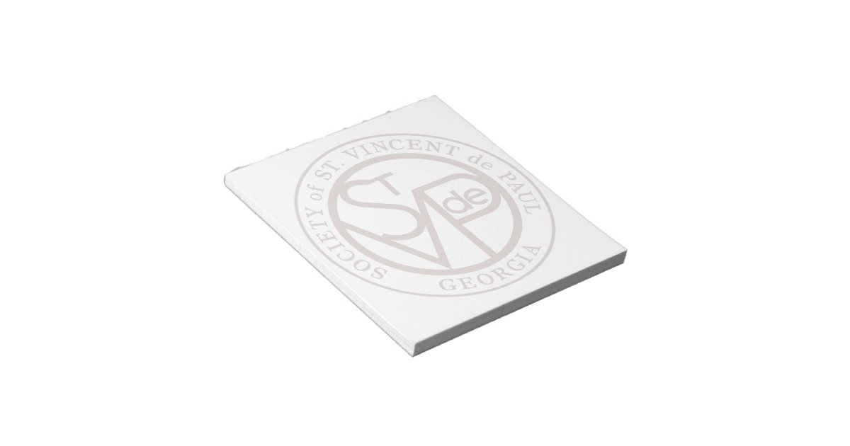 SVdP Seal Logo Notepad | Zazzle