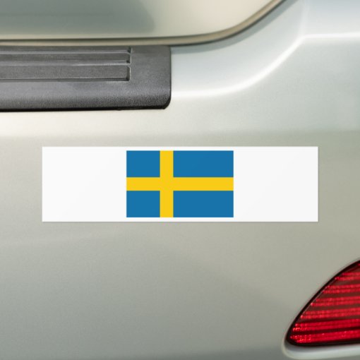 Sveriges Flagga - Flag of Sweden - Swedish Flag Bumper Sticker | Zazzle