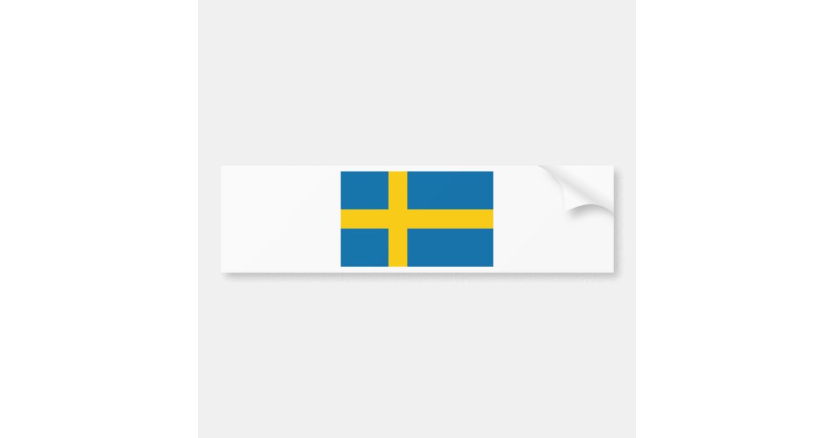 Sveriges Flagga - Flag of Sweden - Swedish Flag Bumper Sticker | Zazzle