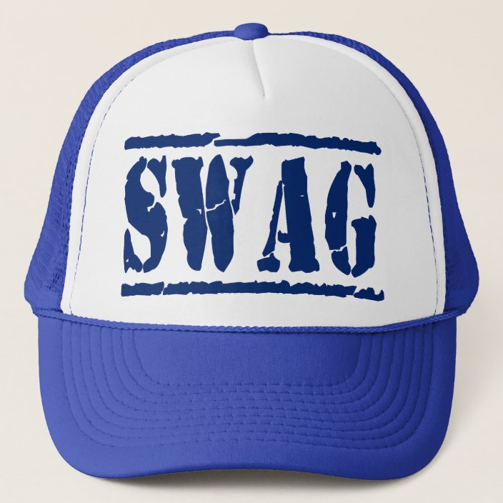 SWAG Mesh Snapback Trucker Hat (blue) | Zazzle.com
