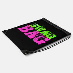 Swag neon color drawstring backpack bag | Zazzle