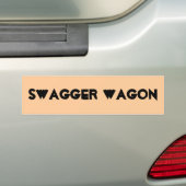 SWAGGER WAGON BUMPER STICKER | Zazzle
