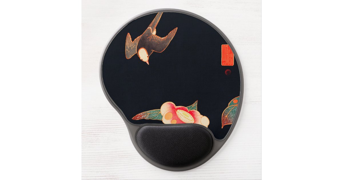 Swallow and Camellia (1900) by Ito Jakuchu Gel Mouse Pad | Zazzle