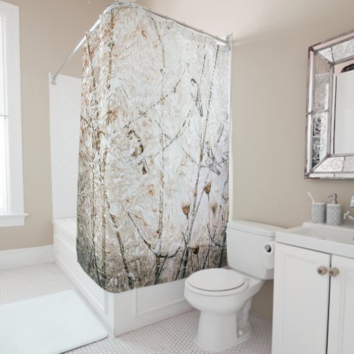 Swallows and Ripples Semi Abstract Nature Earthy Shower Curtain | Zazzle