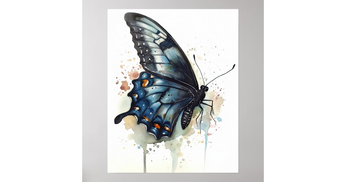 Swallowtail Butterfly Art Print Poster | Zazzle
