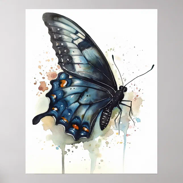 Swallowtail Butterfly Art Print Poster | Zazzle