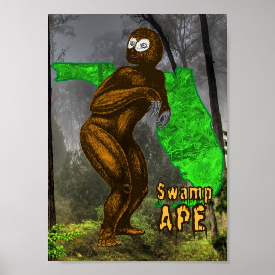 Swamp Ape Print | Zazzle.com