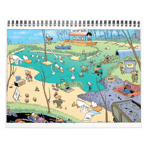 Swamp Characters Cartoon Calendar | Zazzle