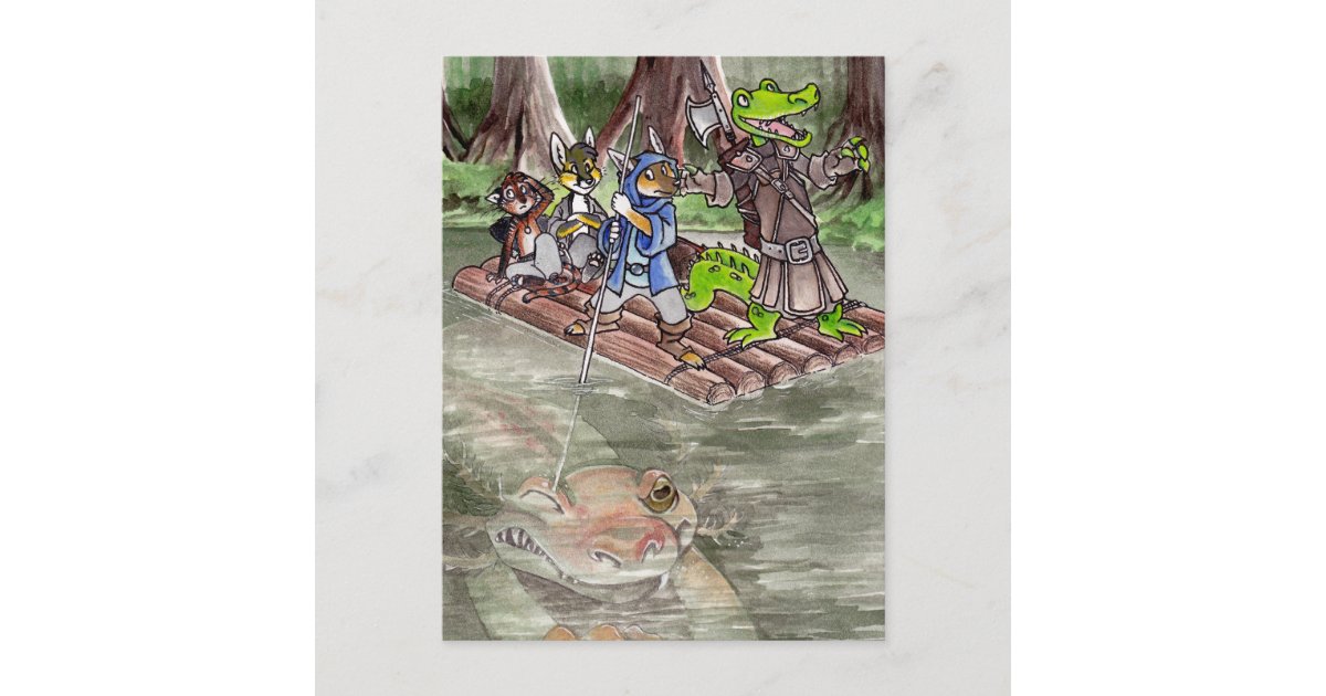 Swamp Raft Postcard | Zazzle