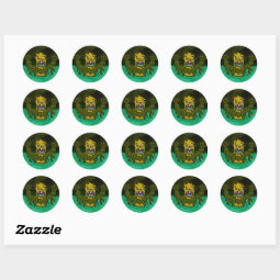 Swamp Thing Classic Round Sticker | Zazzle