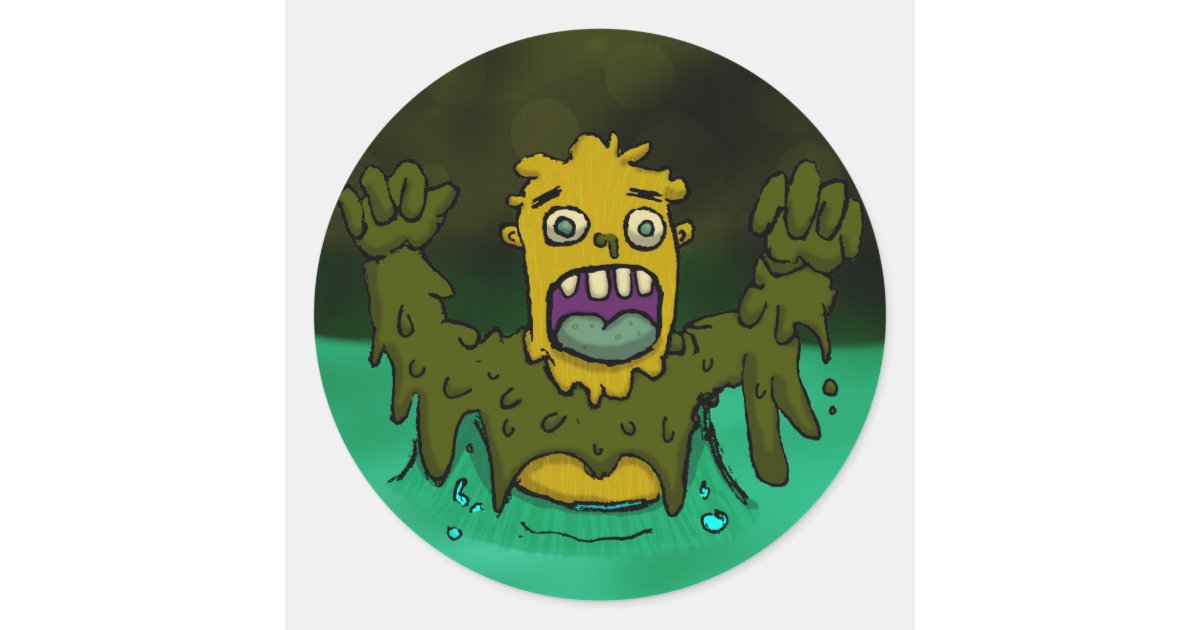 Swamp Thing Classic Round Sticker | Zazzle