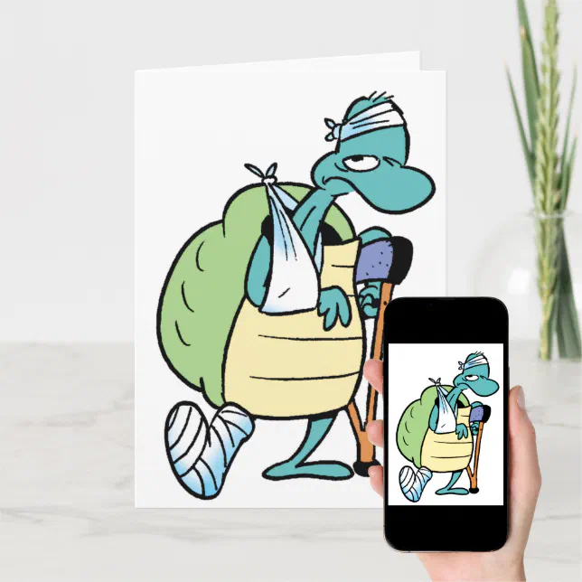 Swamp Turtle Get Well Soon Card | Zazzle