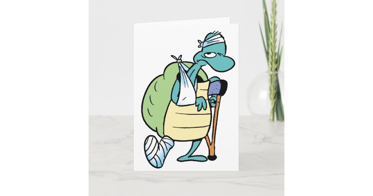 Swamp Turtle Get Well Soon Card | Zazzle