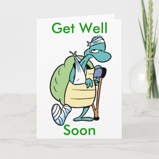 Swamp Turtle Get Well Soon Card | Zazzle.com