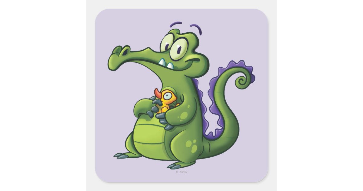 Swampy and Rubber Ducky Square Sticker | Zazzle