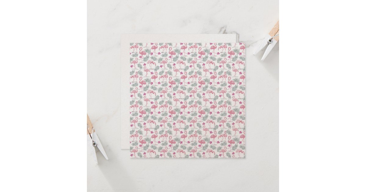Swan Bird Repeated Pattern Card | Zazzle