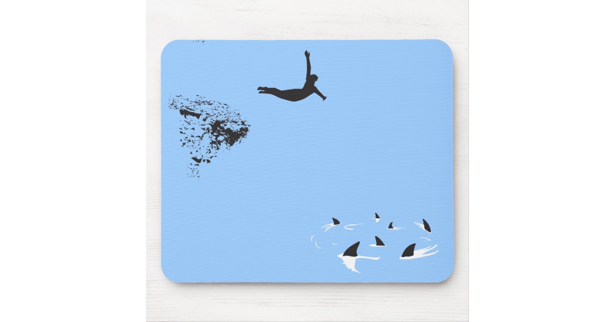 swan dive mouse pad | Zazzle